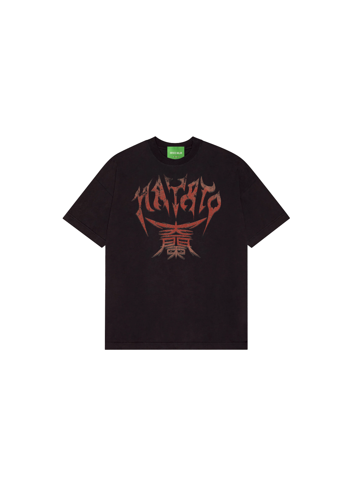 JAPANESE BAND LOGO TEE - BLACK – hayato milan