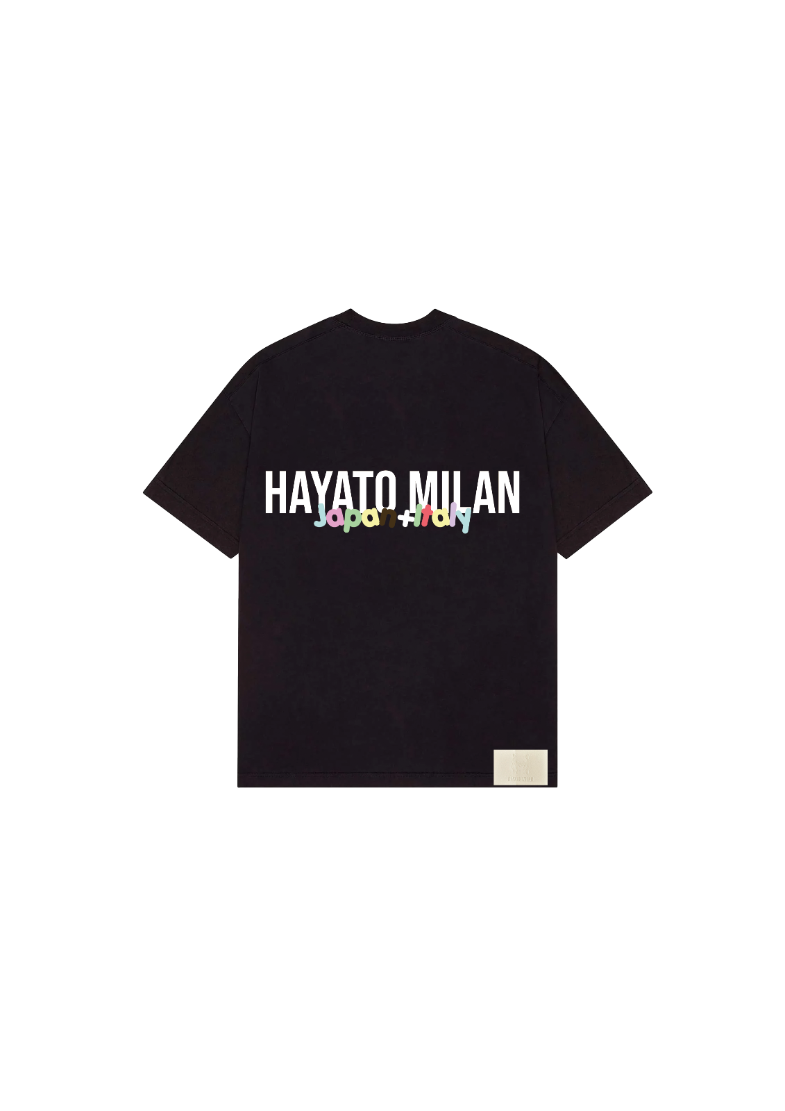 BACK LOGO TEE - BLACK – hayato milan